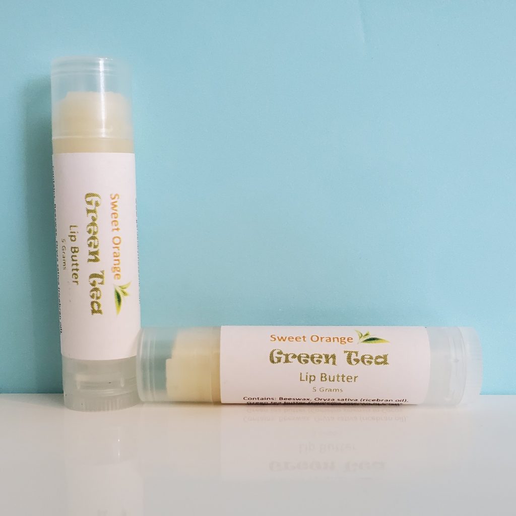 Green Tea Lip Butter (in Sweet Orange) - Garden By The Sea